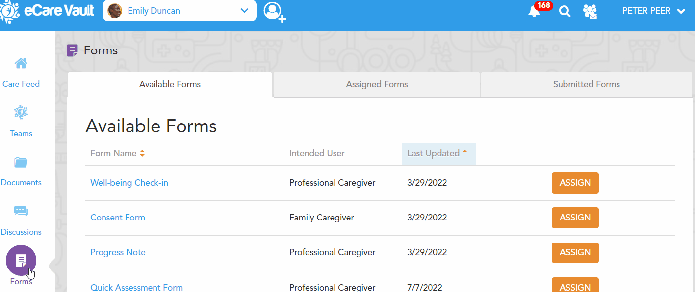 Forms Module: Sharing a Form